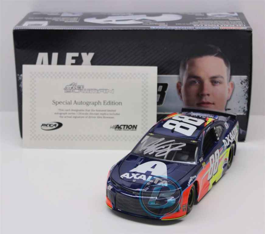 Alex Bowman Autographed 2019 Axalta 1:24 Nascar Diecast