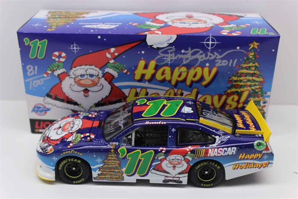 Autographed Sam Bass 2011 Numbered Christmas Holiday 1:24 Nascar ...