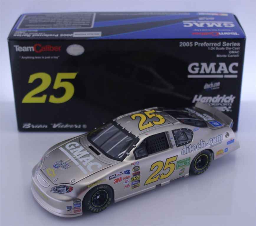 Brian Vickers 2005 GMAC / Dietch 1:24 Nickel Finish Team Caliber ...