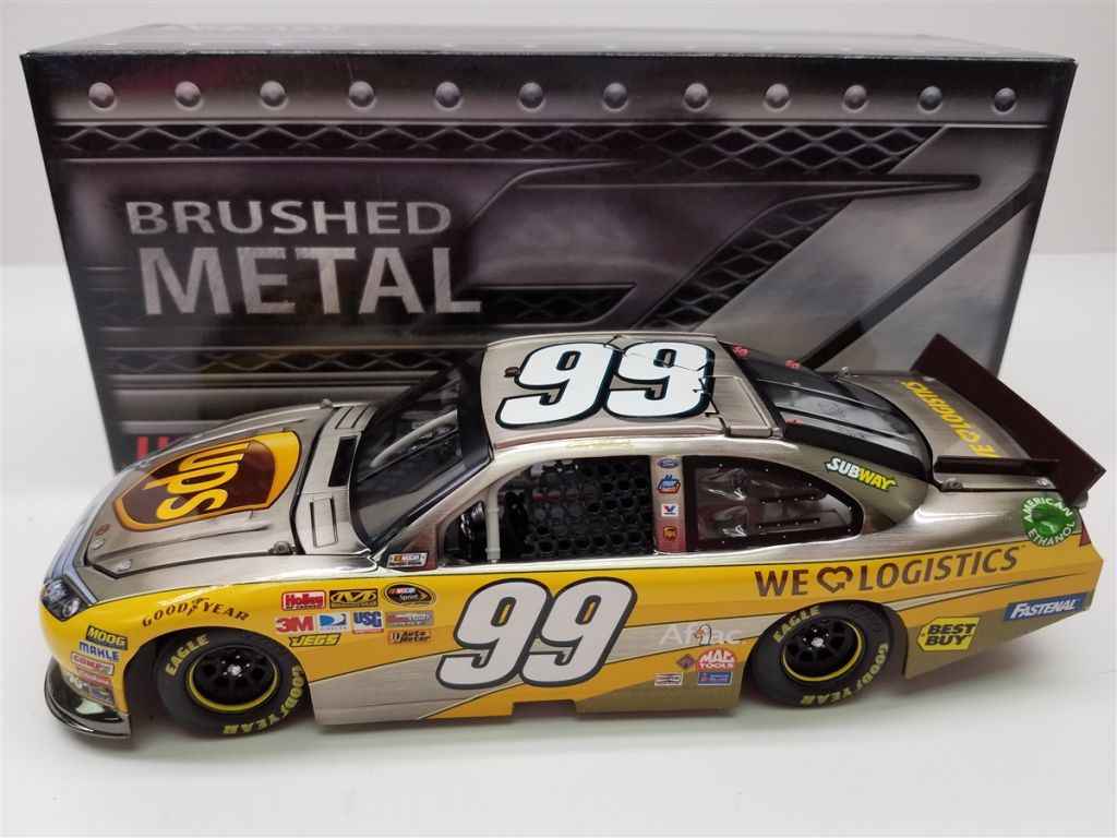 Carl Edwards 2012 UPS 1:24 Brushed Metal Nascar Diecast