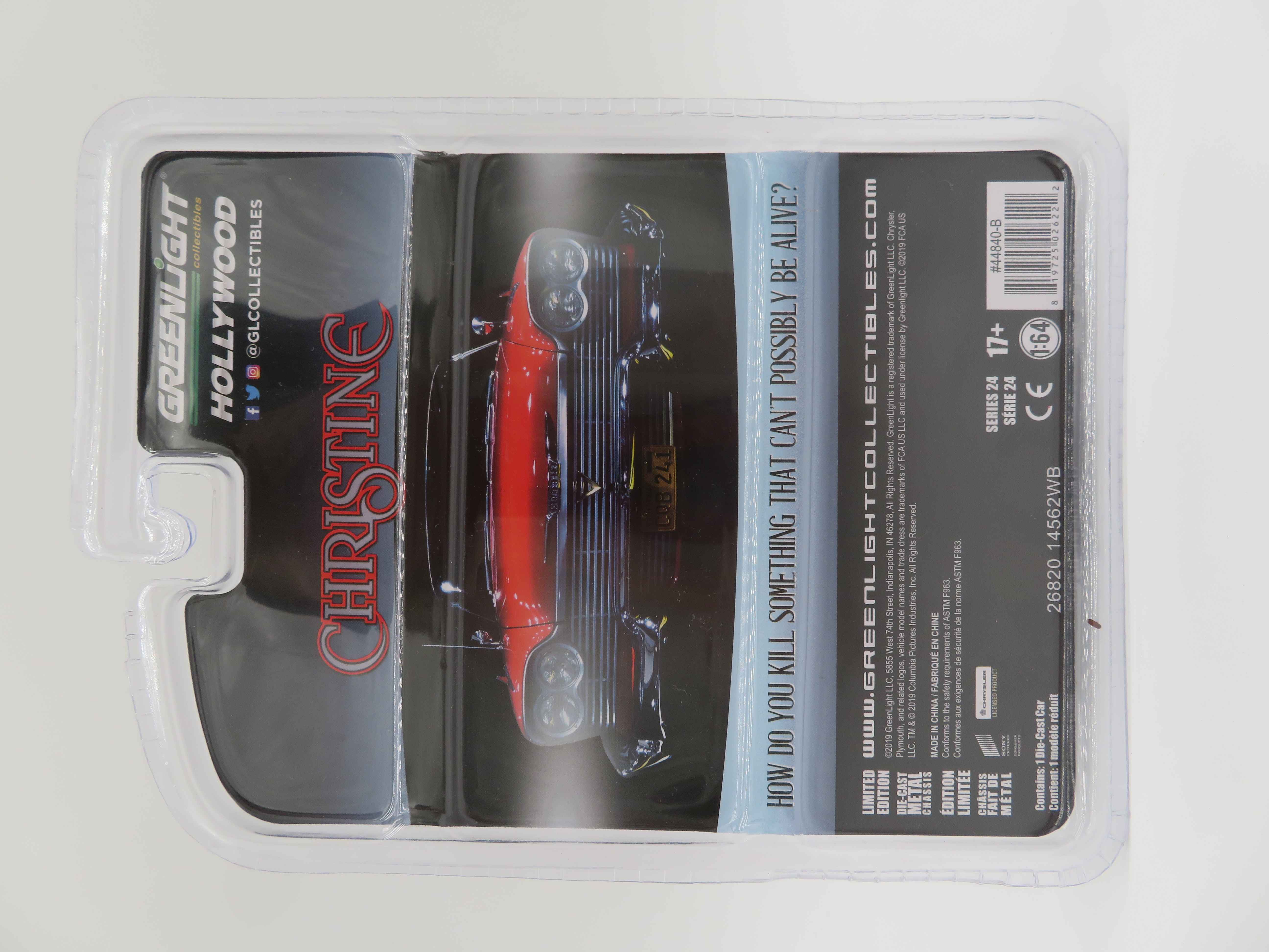 Christine (1983) 1:64 1958 Plymouth Fury (Evil Version w/ Blacked Out ...