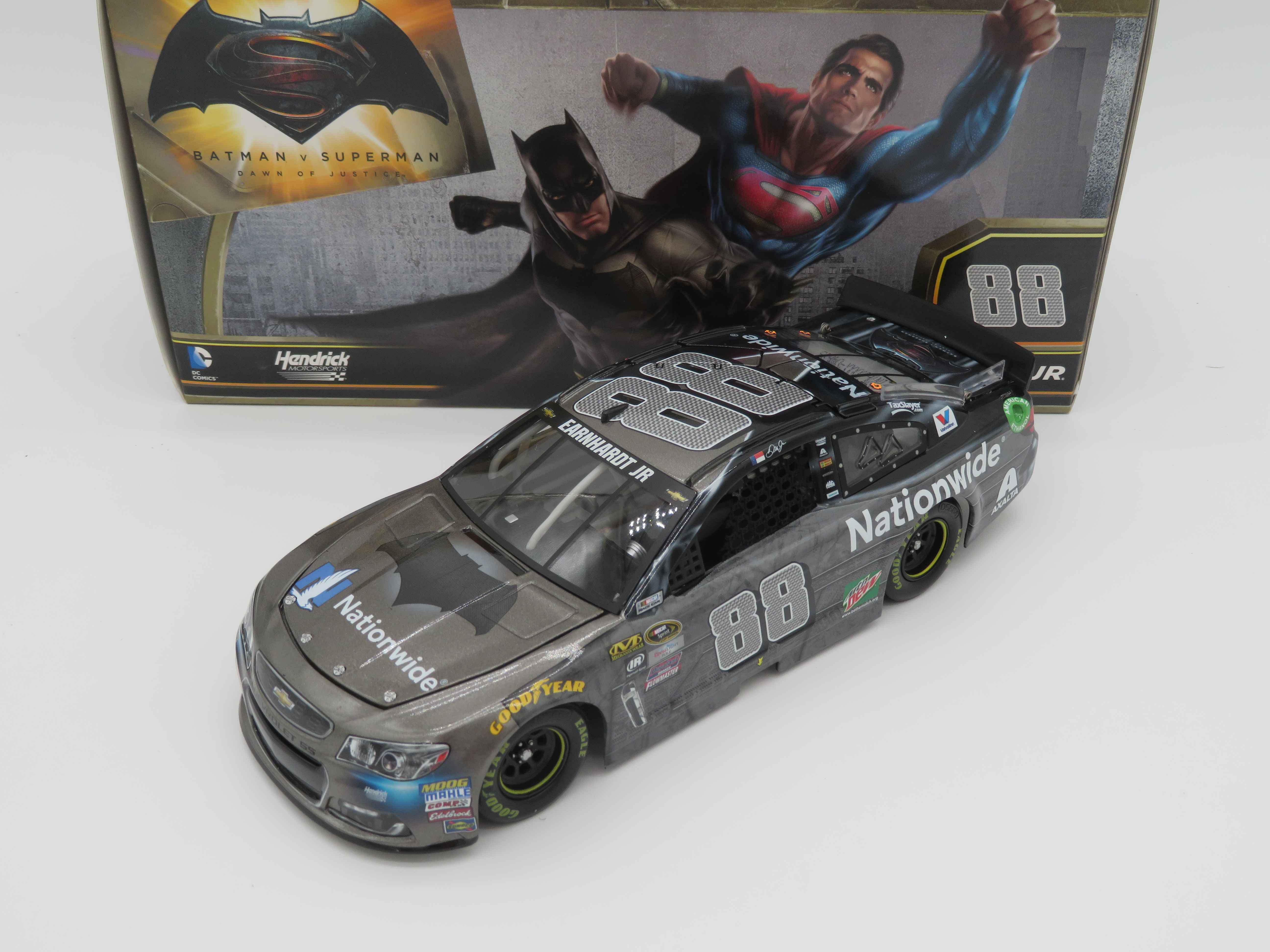 Dale Earnhardt Jr. Autographed 2016 Nationwide Batman 1:24 Nascar Diecast