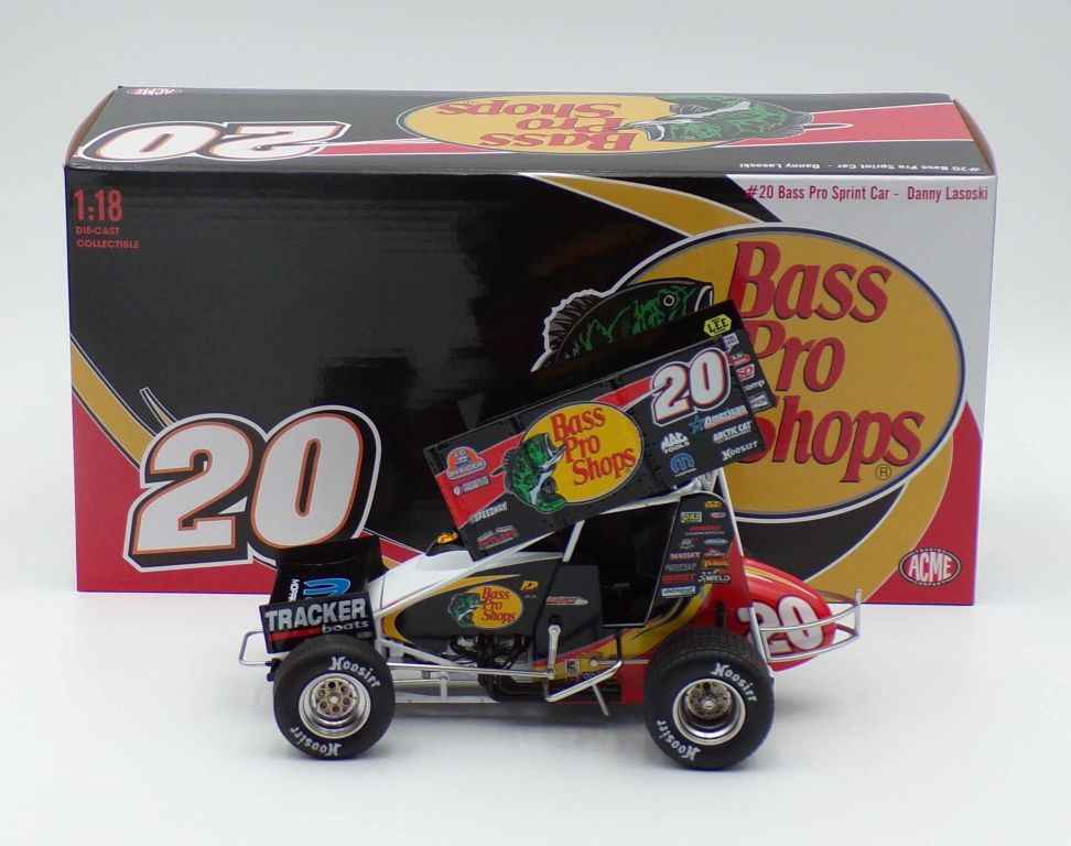 Danny Lasoski #20 Bass Pro Shops 1:18 Sprint Car Diecast