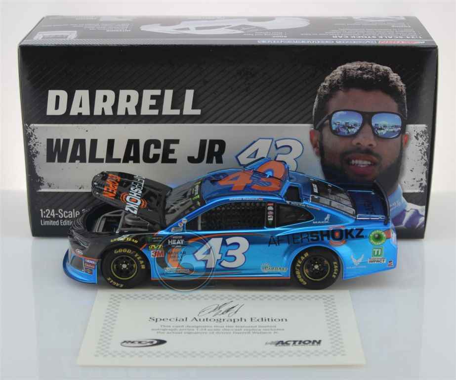 Darrell "Bubba" Wallace Autographed 2019 Aftershokz 1:24 Liquid Color ...