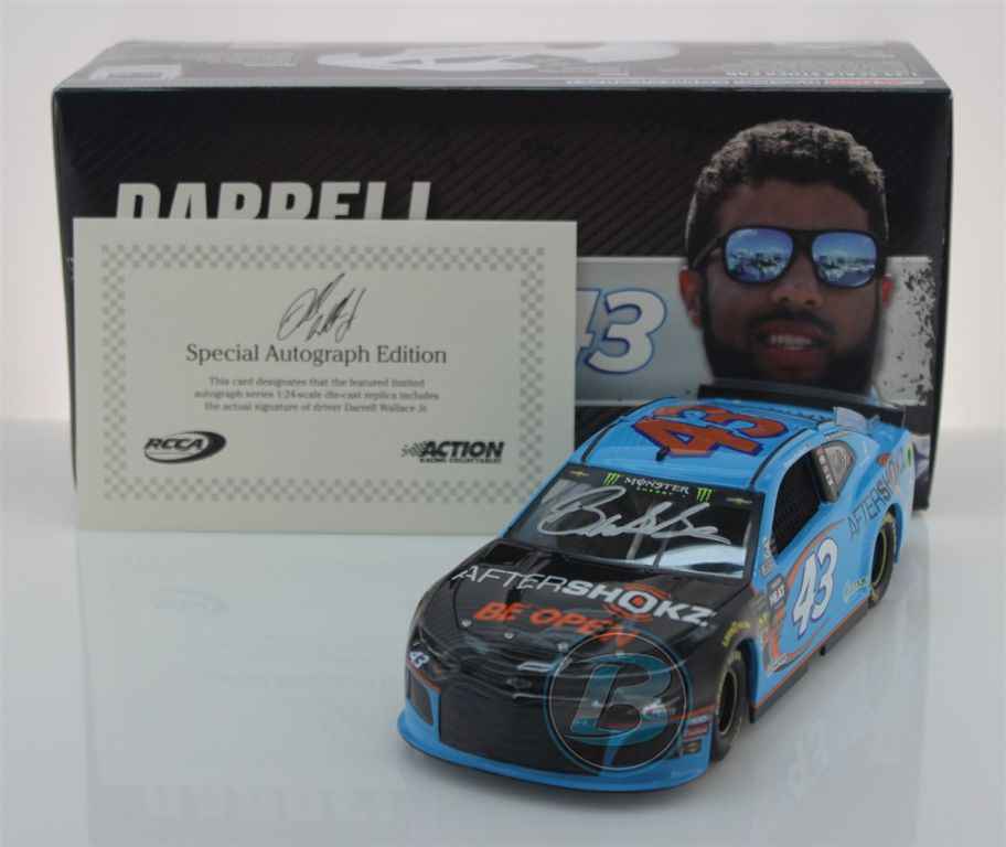 Darrell "Bubba" Wallace Autographed 2019 Aftershokz 1:24 NASCAR Diecast