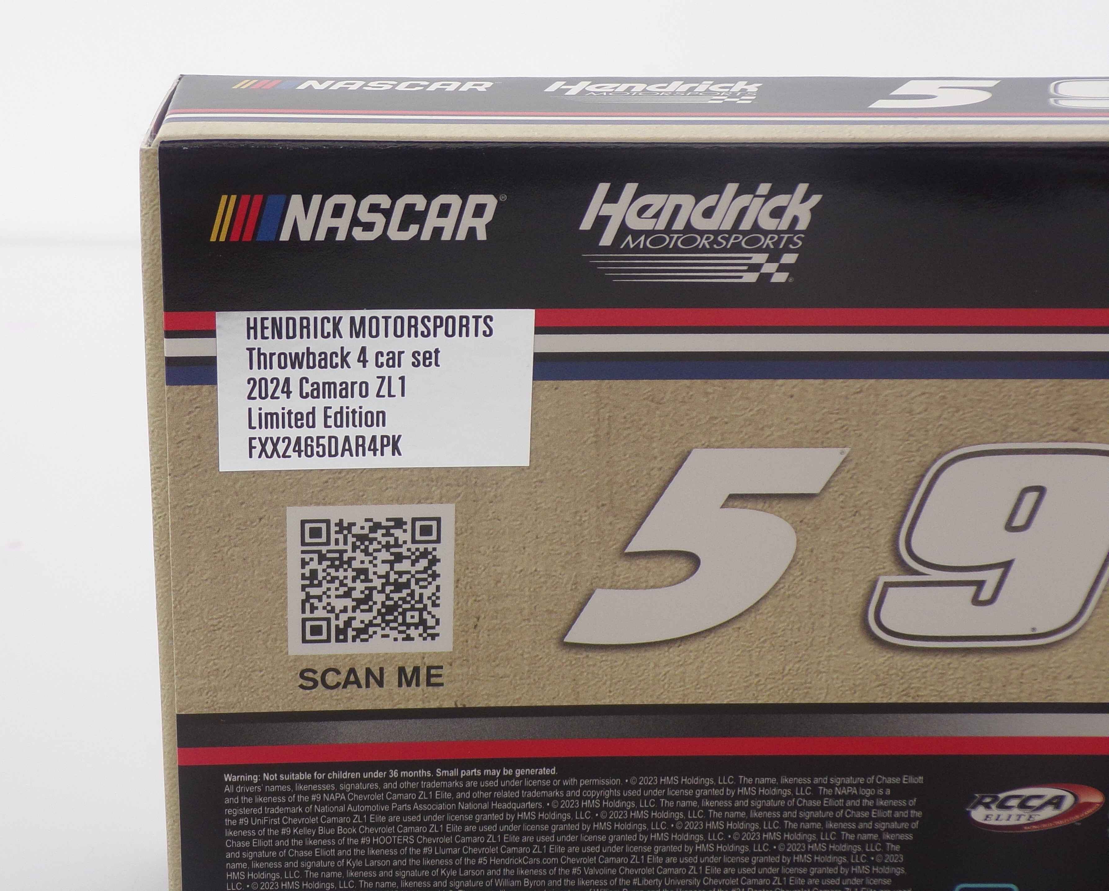 Hendrick Motorsports 2024 Darlington Throwback 4 Pack 1:64 Nascar Diecast