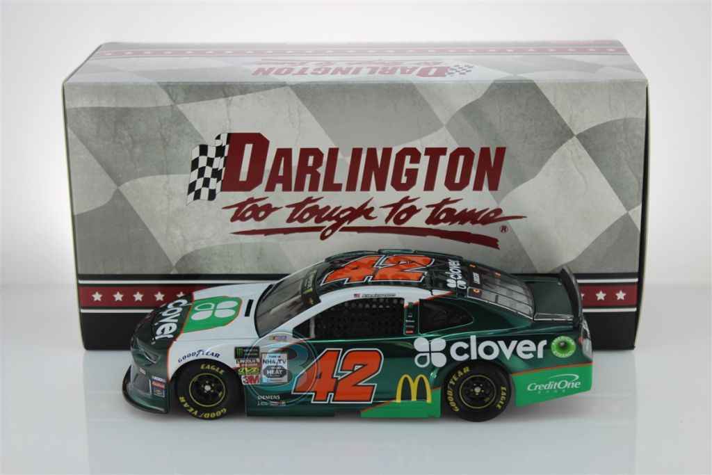 Kyle Larson 2019 Clover Darlington Throwback 1:24 Color Chrome Nascar ...