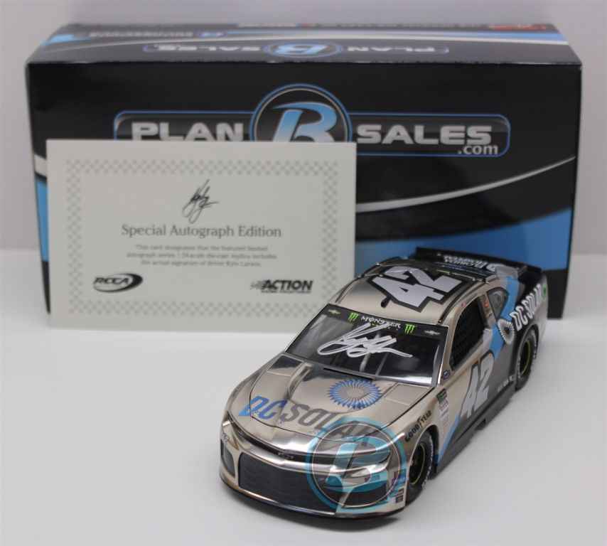 Kyle Larson Autographed 2018 DC Solar Darlington Throwback 1:24 Color ...