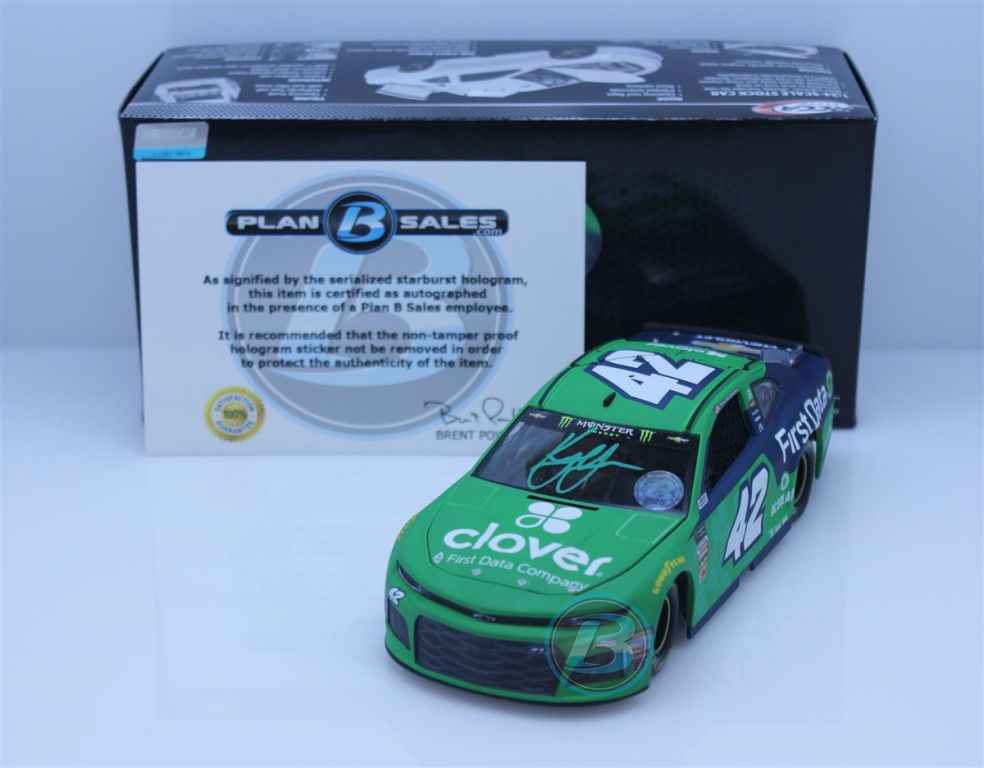Kyle Larson Autographed w/ Paint Pen 2018 Clover / First Data 1:24 ...