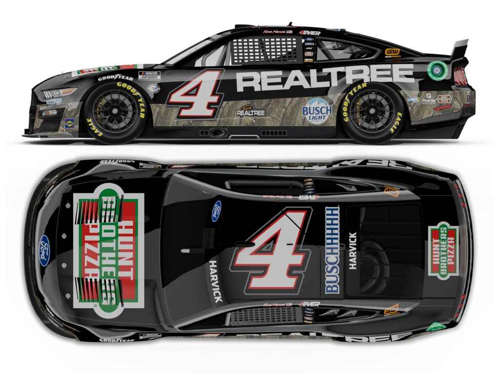 Kevin Harvick 2023 Hunt Brothers Pizza / RealTree Black 1:64 Nascar Diecast