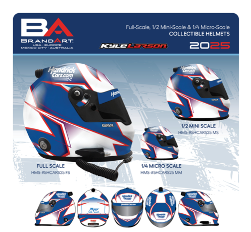 Kyle Larson 2025 Hendrickcars.com Micro (1:4 Scale) Replica Helmet