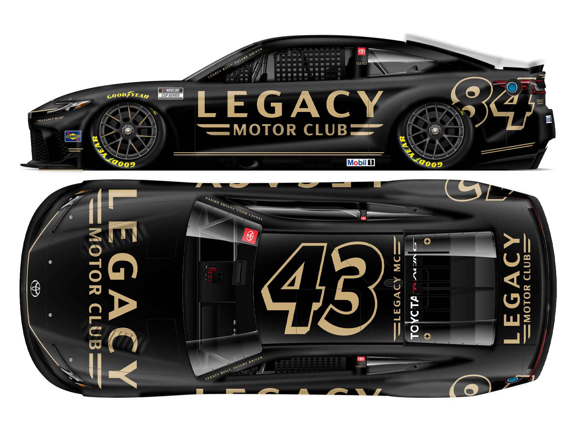 Legacy Motor Club 2026 Test Car 1:24 Liquid Color Nascar Diecast