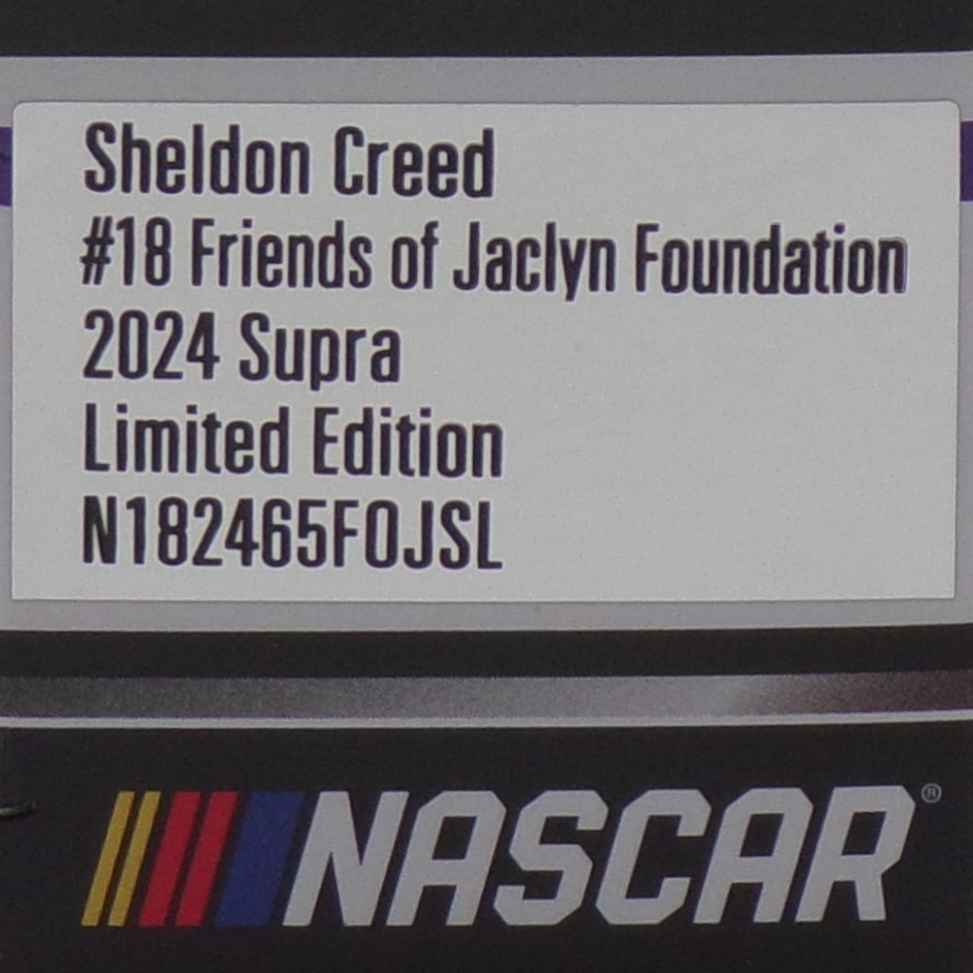 Sheldon Creed 2024 Friends of Jaclyn Foundation 1:64 Nascar Diecast