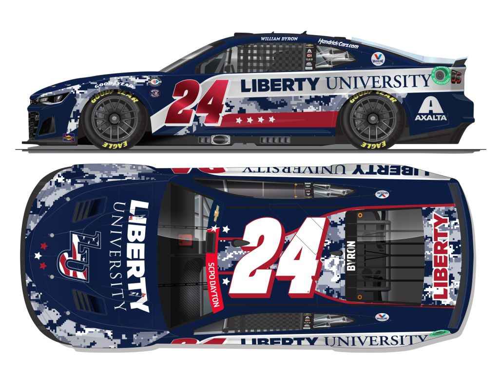 William Byron 2023 Liberty University Patriotic 1:64 Nascar Diecast