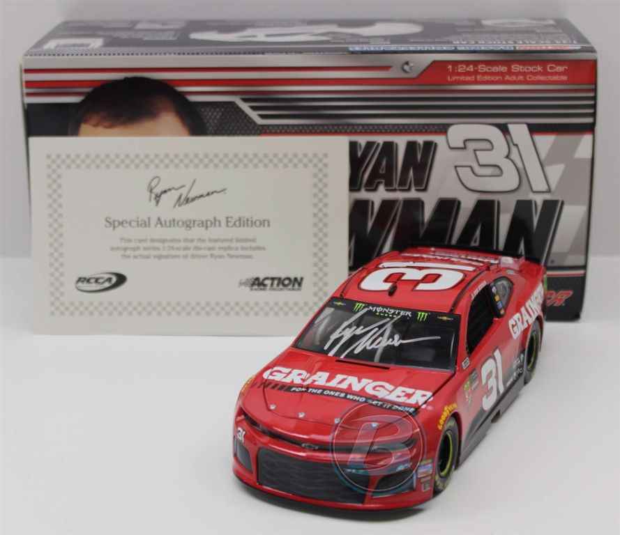 Ryan Newman Autographed 2018 Grainger 1:24 Nascar Diecast